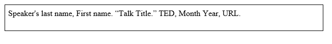 How To Cite A TED Talk In APA And MLA Format And Examples